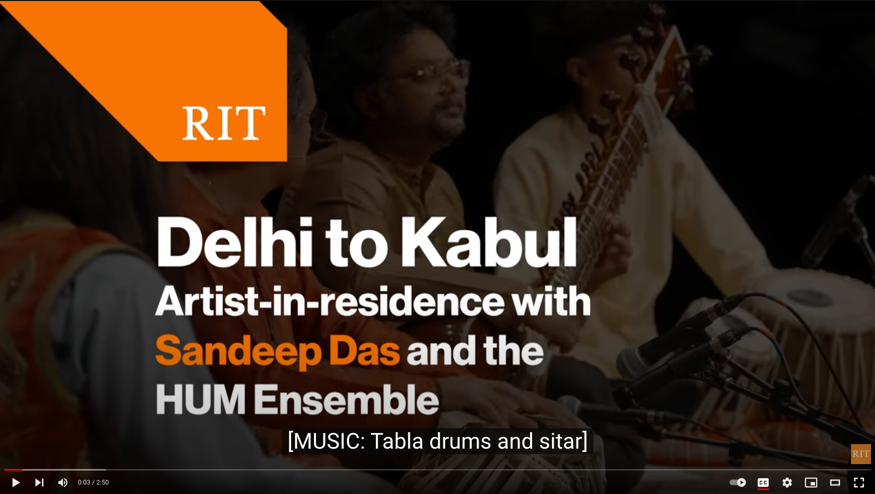 RIT Hosts Famed Tabla Musician Sandeep Das as Artist-in-Residence | RIT